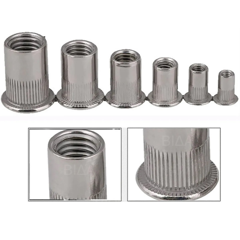 Πριτσίνια με Σπείρωμα Inox A2